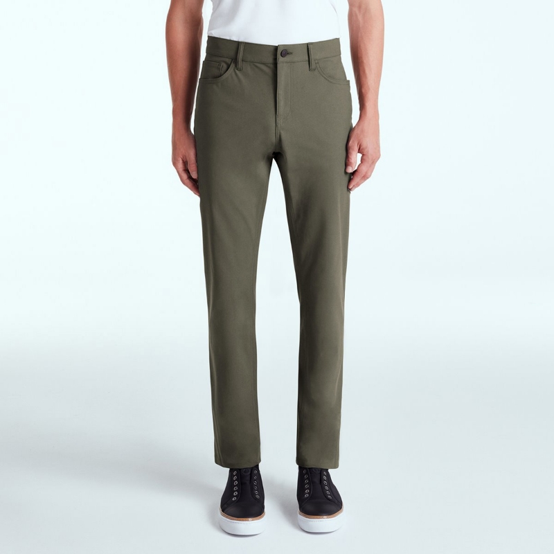 Bluemint | Neo in all day tech olive trousers & jeans